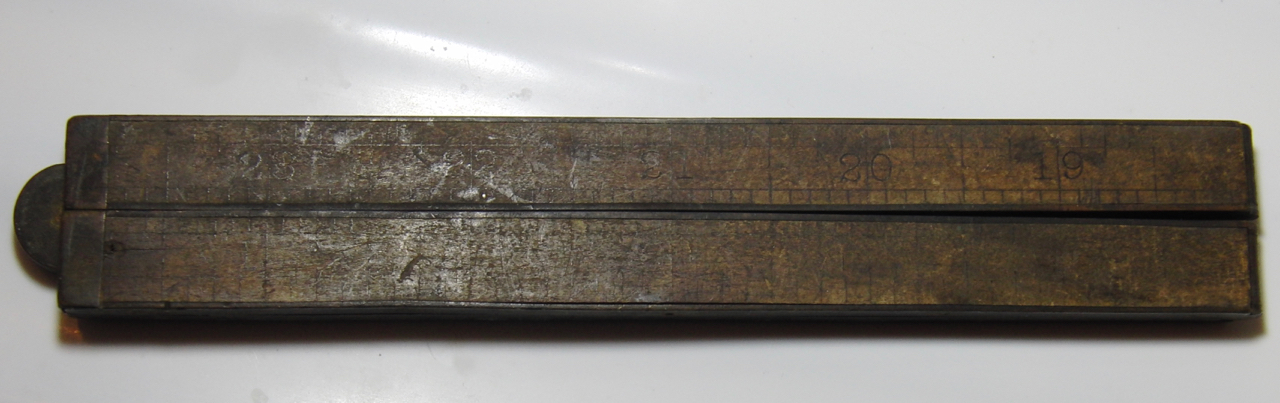 Spasms of Accommodation: Reuse Project: Antique Folding Rulers