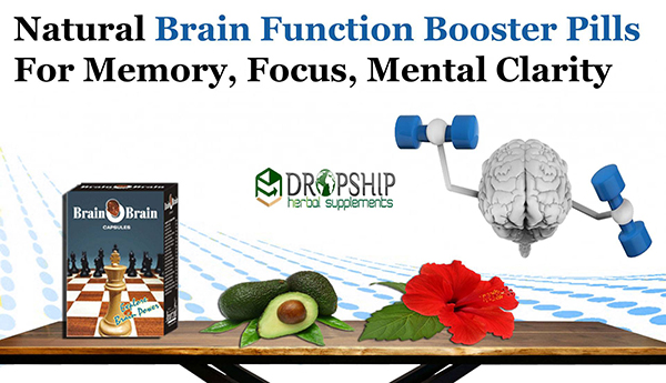 Natural Brain Function Booster Pills for cc, Focus, Mental Clarity