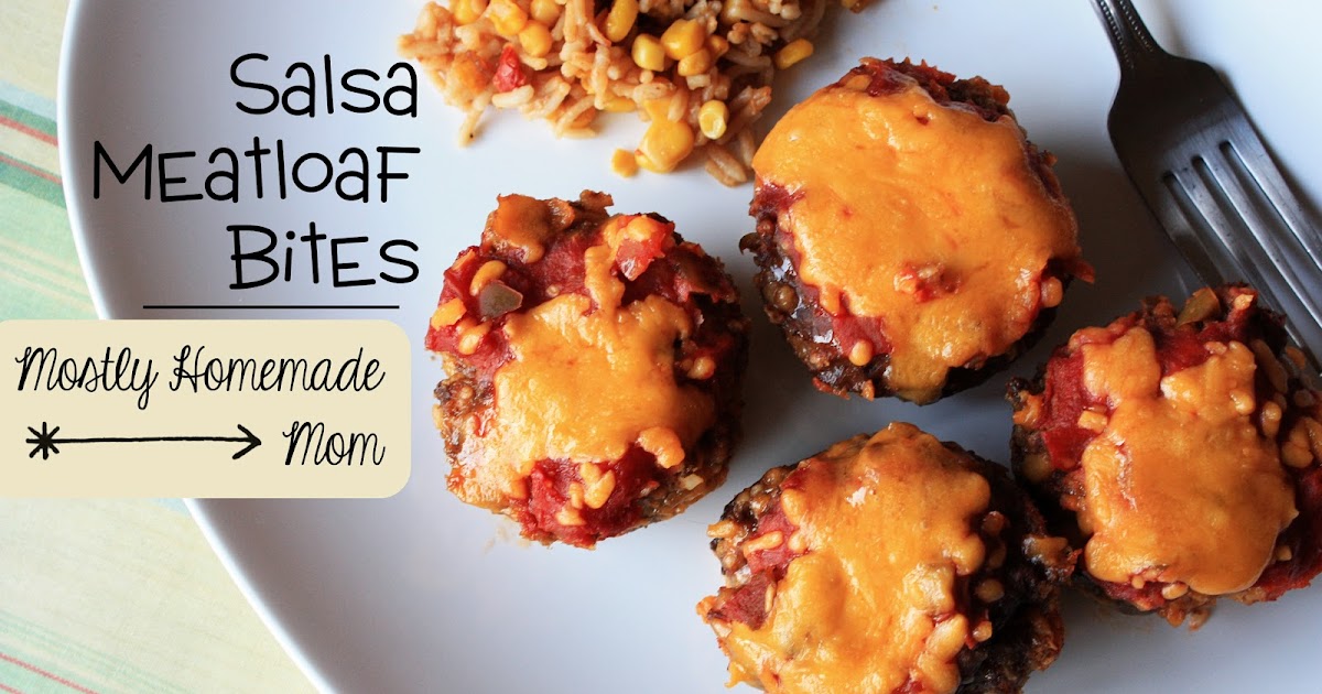 Salsa Meatloaf Bites | Mostly Homemade Mom