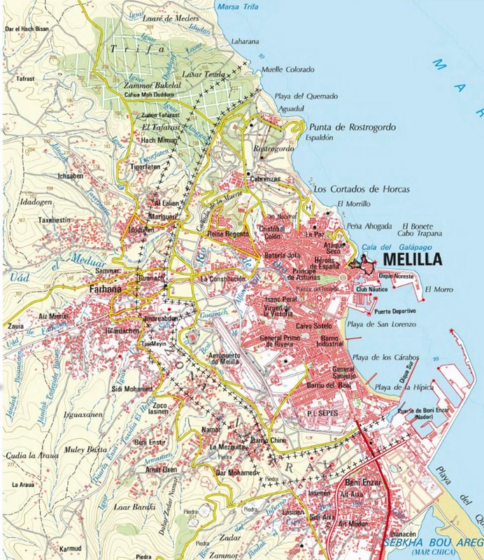 Fotografías de MELILLA: Mapa de Melilla