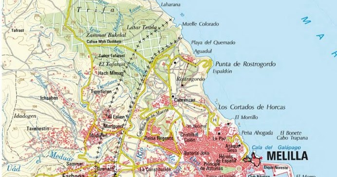 Fotografías de MELILLA: Mapa de Melilla