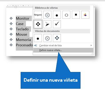 FullWordPeru: Word 2016 - Agregar viñetas,nùmero o una lista Multinivel