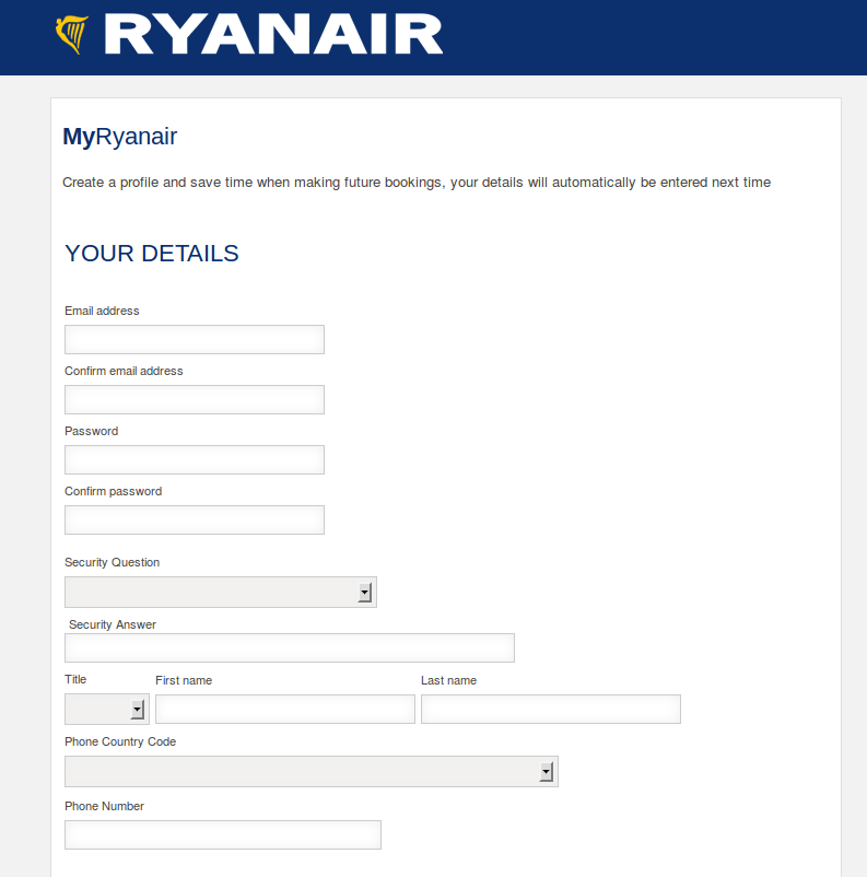 E' arrivata My Ryanair - Sulle Strade del Mondo