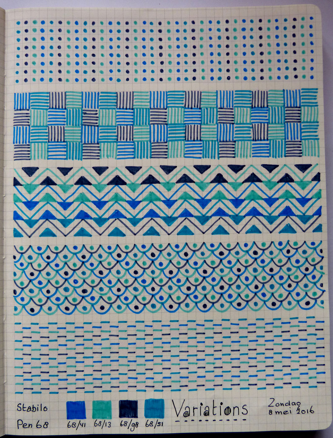 Caatje's Artsy Stuff: Pattern Variations