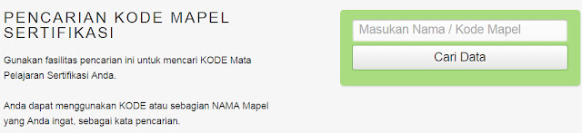 Cara Mengetahui / Cek Kode Mata Pelajaran Sertifikasi Guru Kemenag ...
