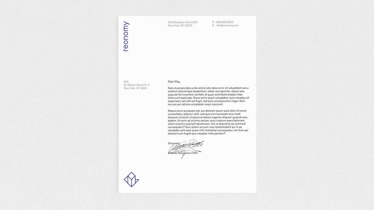 Reonomy brand Identity - Logo Inspiration blog - logoinspire