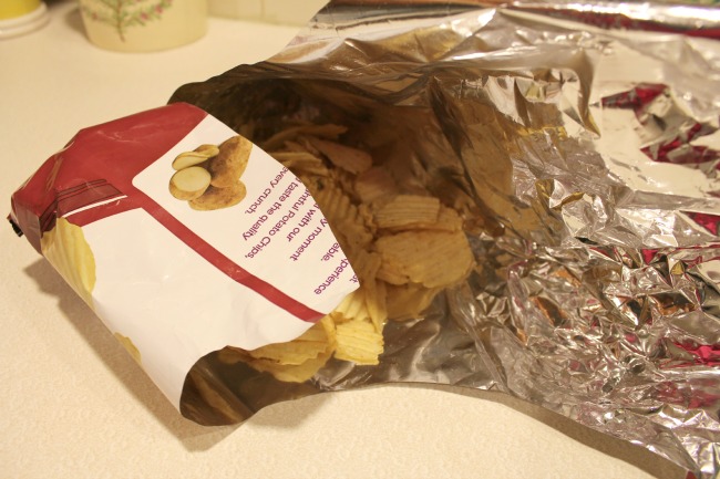 Open Potato Chip Bag