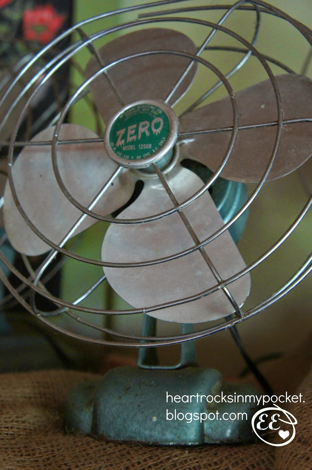Heart Rocks In My Pocket: Decorating with Vintage Fans