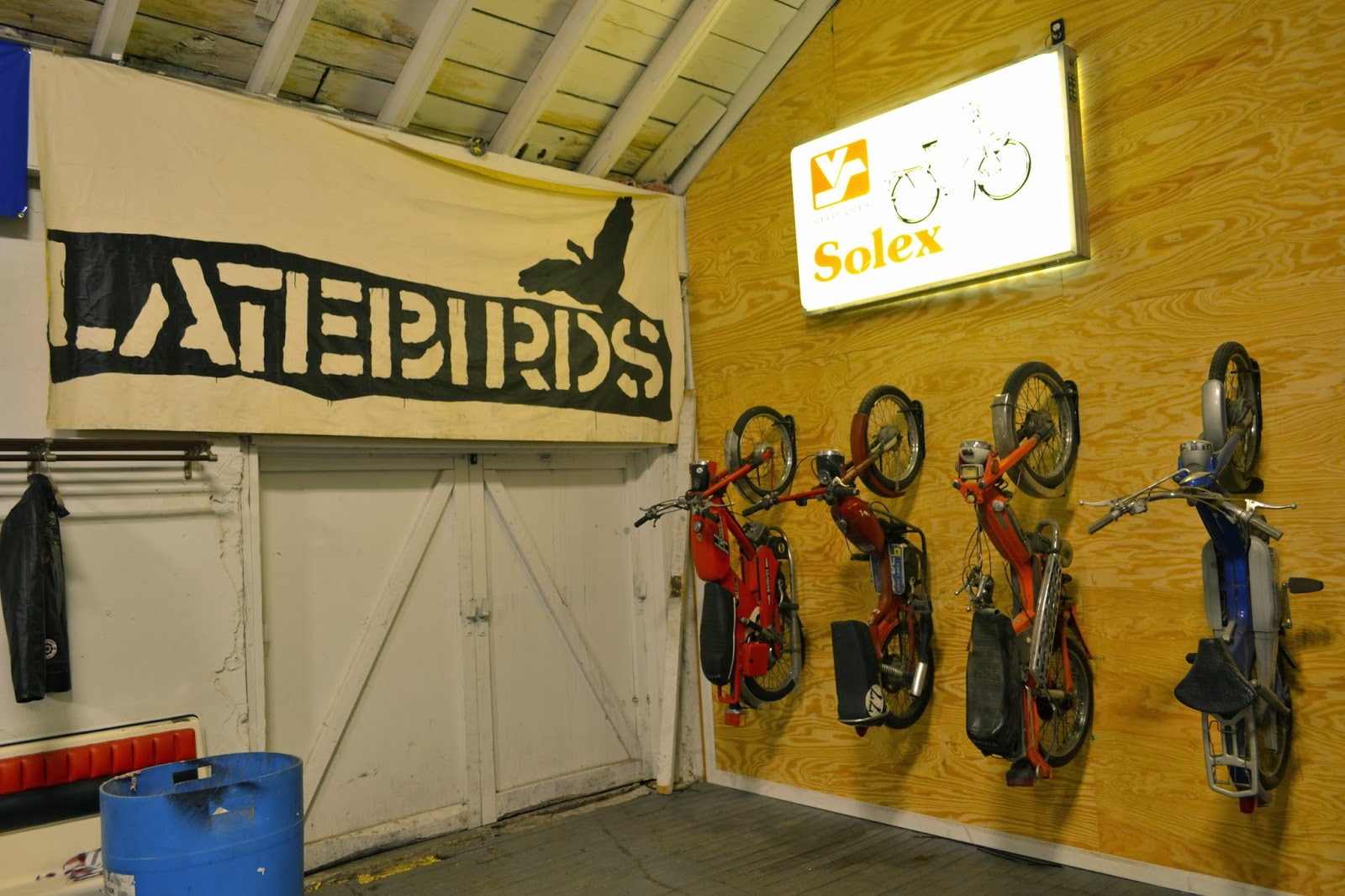 Home Alone with Mopeds.: 1977 Moped's Reality Factory Grand Opening.