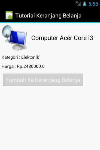 Learn Codingers: Tutorial Membuat Aplikasi Android Keranjang Belanja ( Shopping Cart )