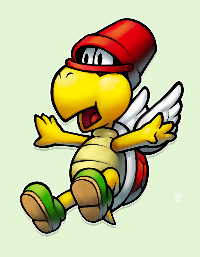 Game Art X: Mario and Luigi Bowser's Inside Story Art: Paratroopa