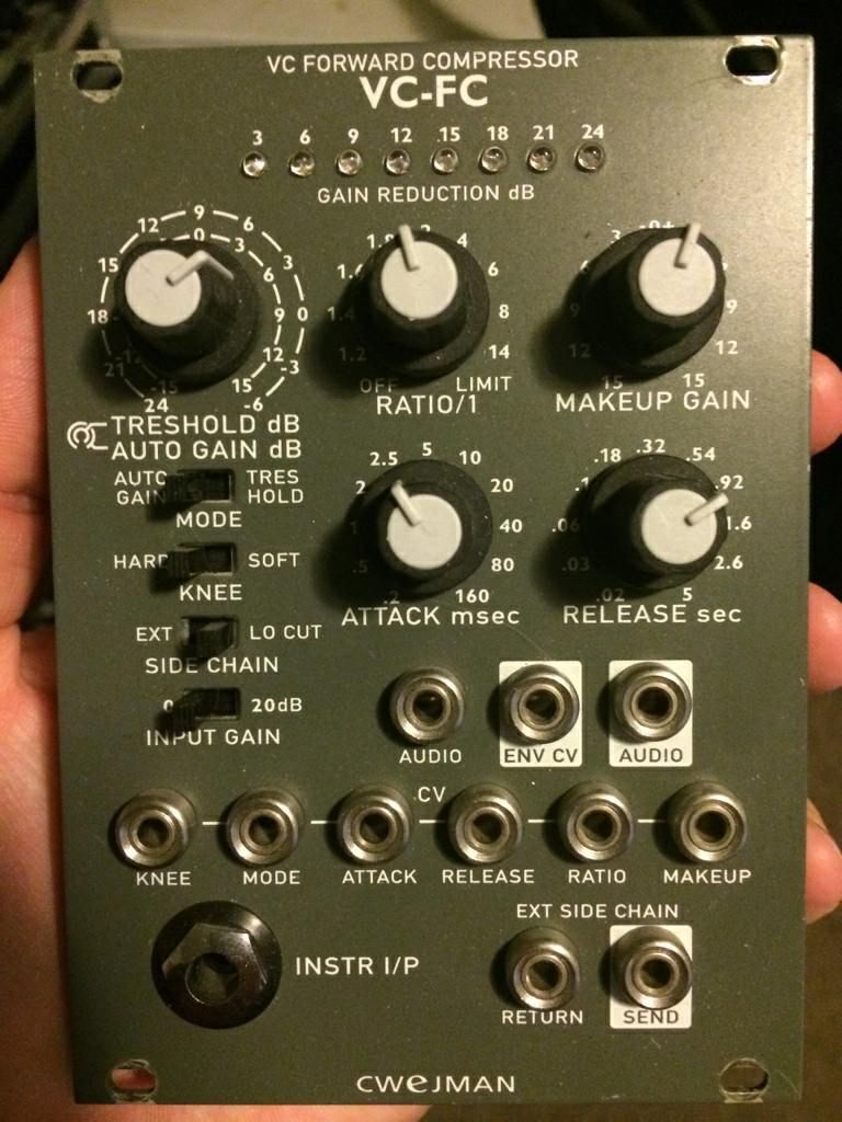 MATRIXSYNTH: Cwejman VC-FC Forward Compressor Eurorack Synth Module