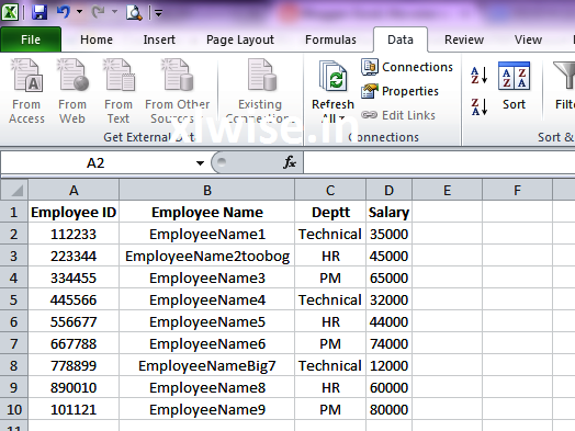 Import Text Data (Delimited) to Excel - Excel, the wise way