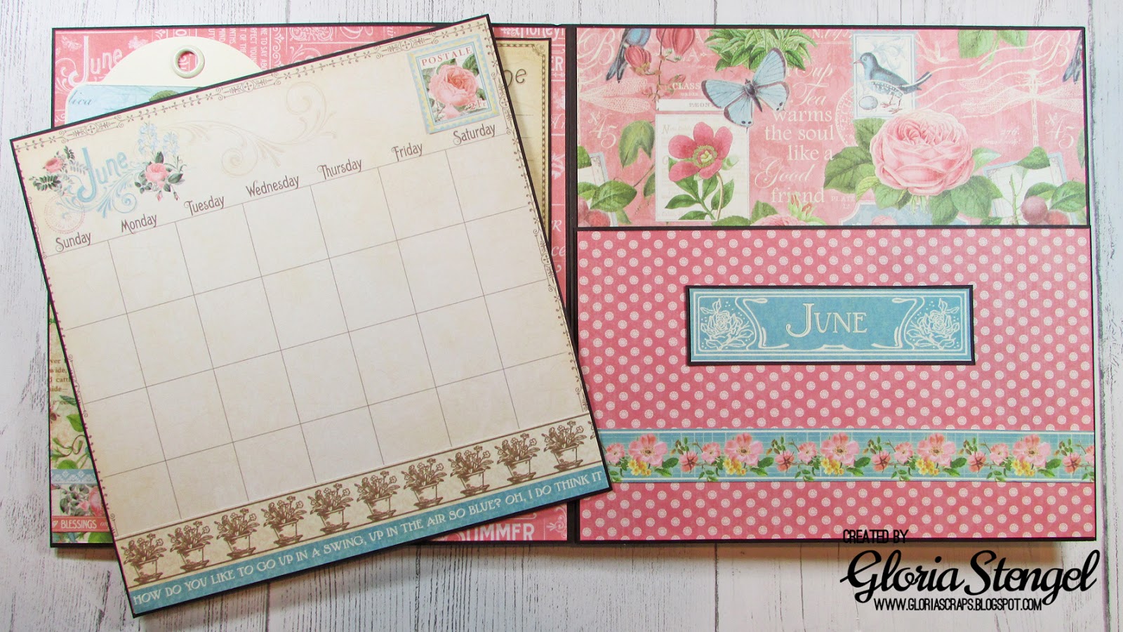 Scraps of Life: Graphic 45 Calendar Folio Series - June