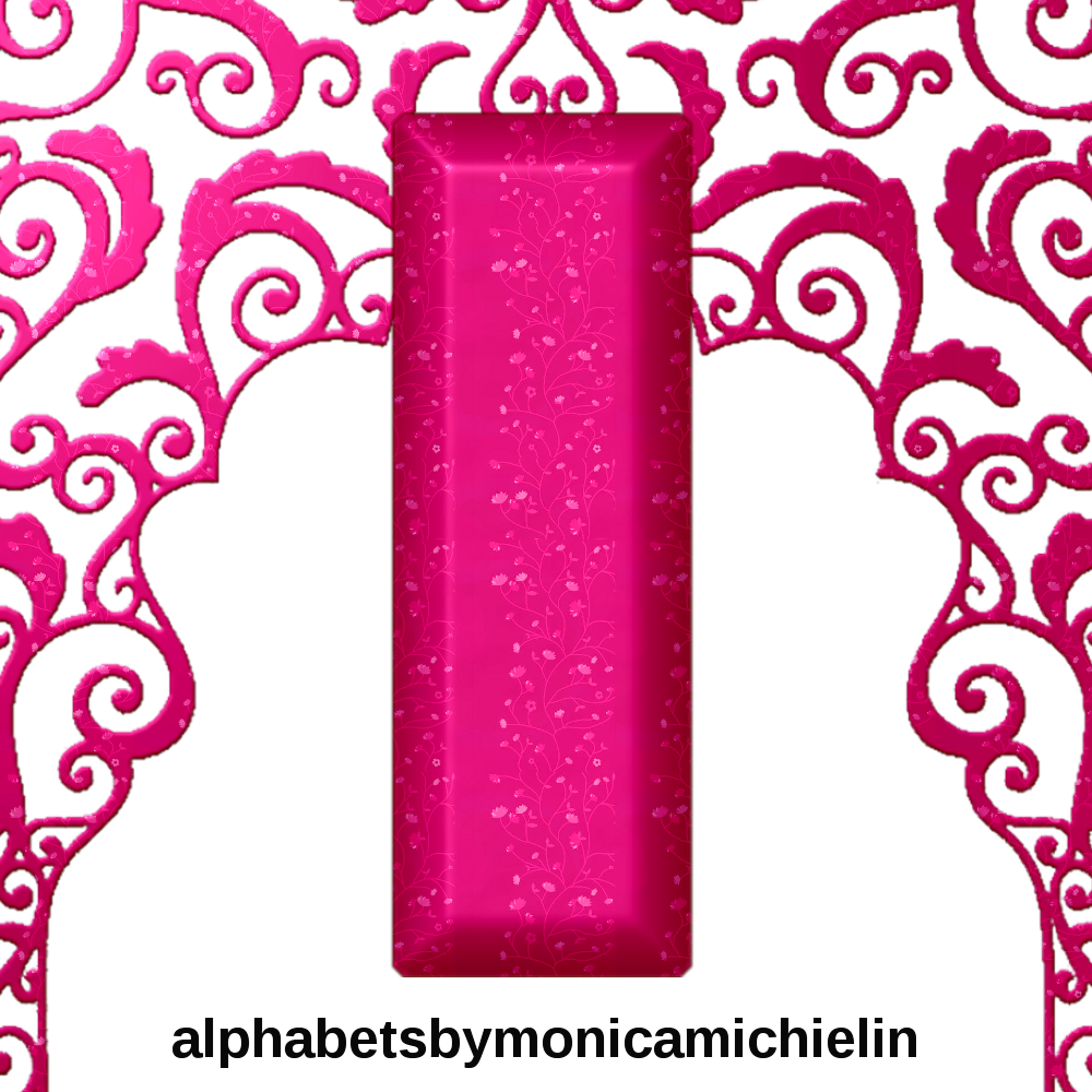 Monica Michielin Alphabets: ALFABETO ROSA CHOQUE ORNAMENTOS PNG, PINK ...