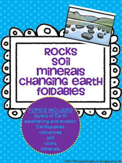 Third Grade Galore: Monday Made It - Felt Links and Rocks/Soil Foldables