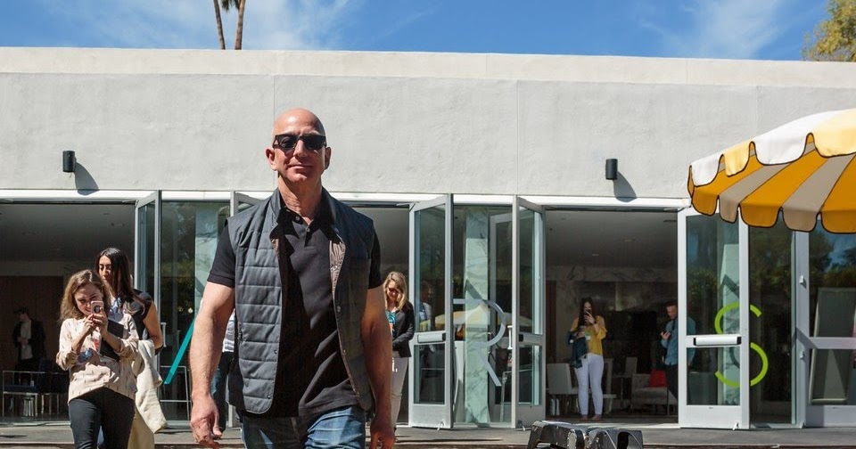 Bezos and his new puppy!