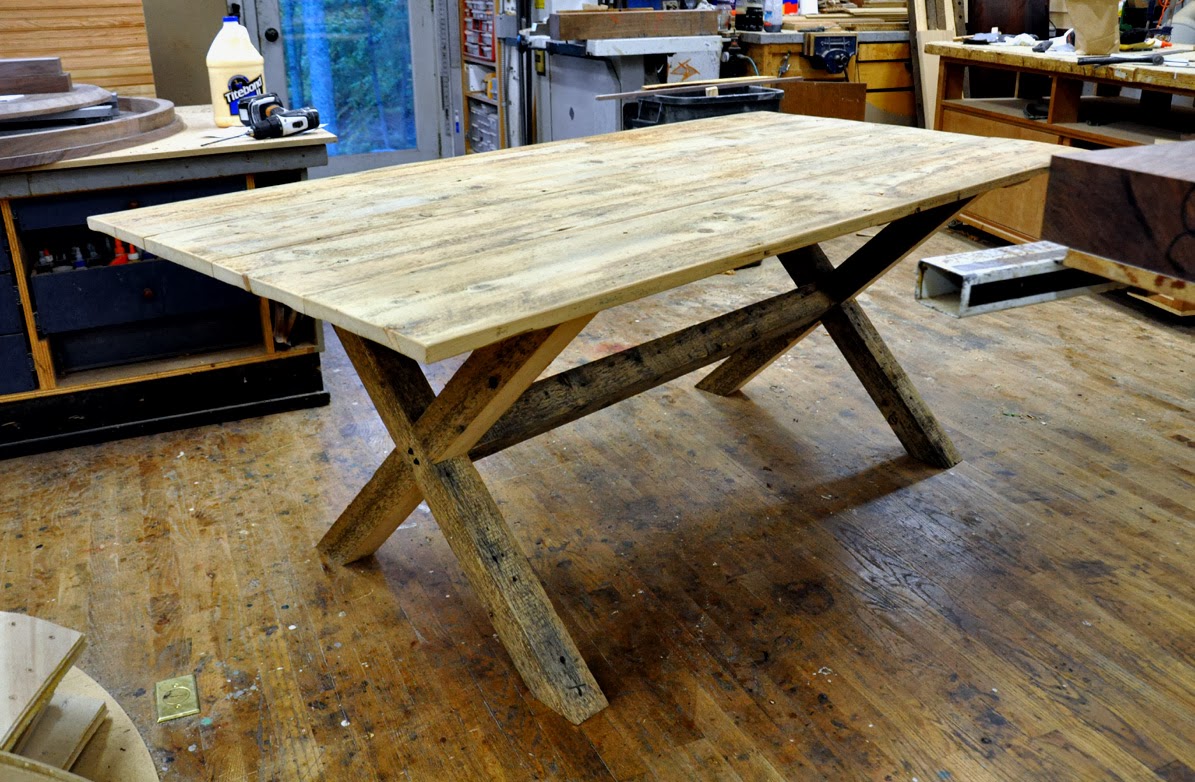 Dorset Custom Furniture - A Woodworkers Photo Journal: 'x' based tables