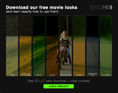 Get Iconic Movie Look Color Grades For Free from SmallHD!