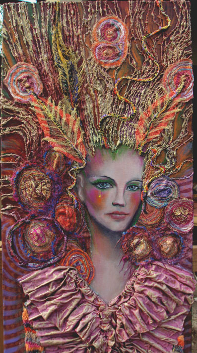 Pearl Red Moon Art: Gold Hair, another work from 2011