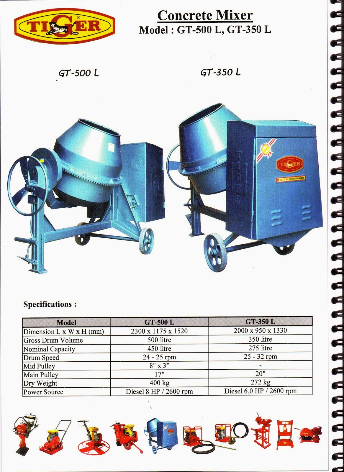 BETHEL CONSTRUCTION EQUIPMENTS: Concrete Mixer