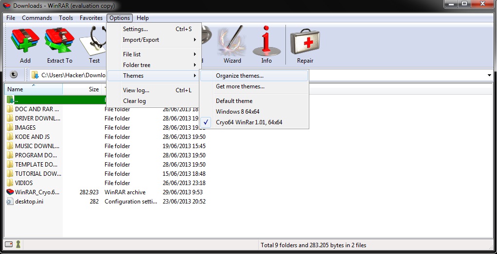 TUtorial Mengganti Logo Dan Tema Winrar Terbaru 2014:Dunia Ilmu