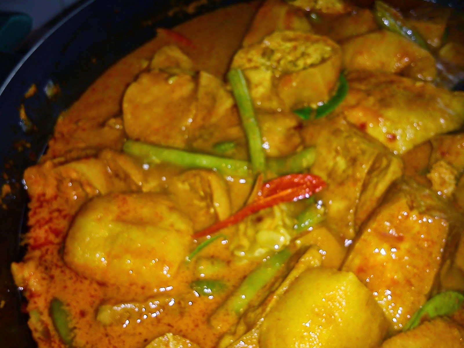 Cooking Pleasure: Fried Tempe, French Beans and Lemongrass Curry