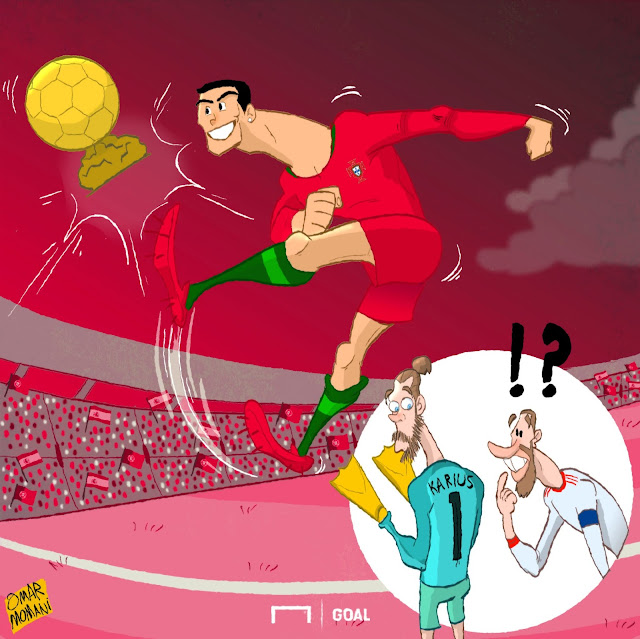 Omar Momani cartoons: Ronaldo brings his golden touch to the World Cup