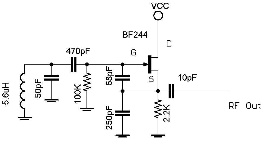 21 MHz Superheterodyne Radio: 1 วงจร VFO
