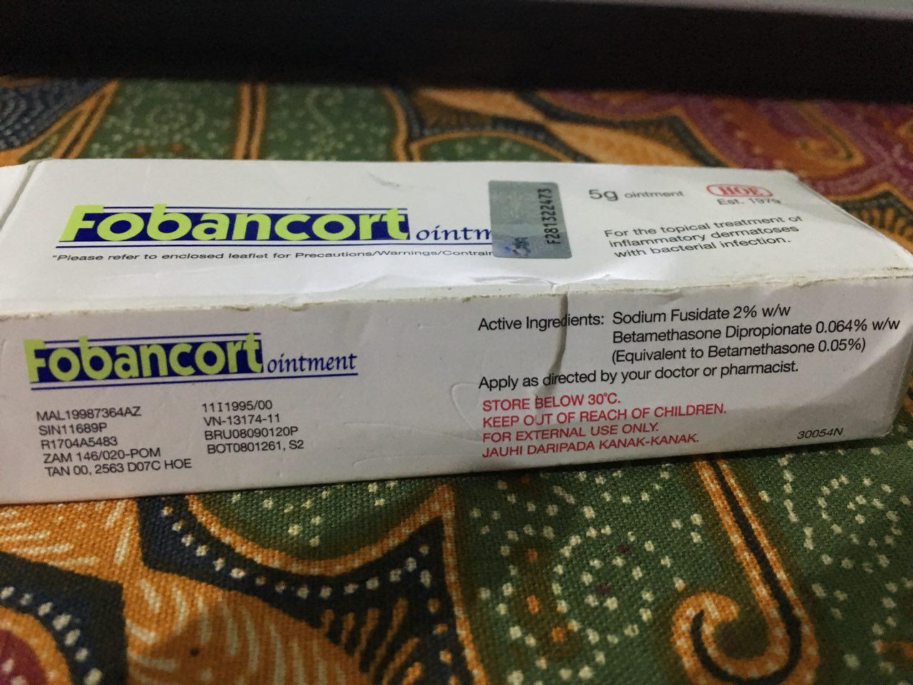 Fobancort ointment