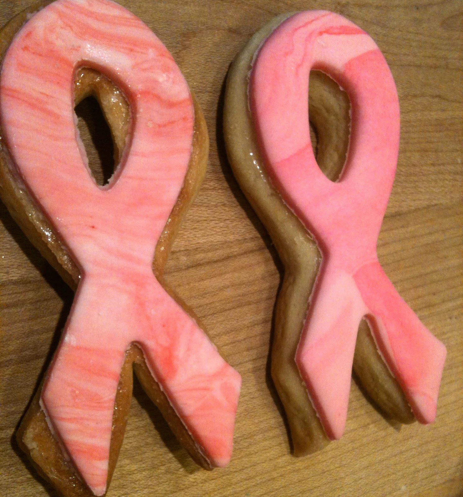annie bakes and makes: Pink Breast Cancer Ribbon Cookies