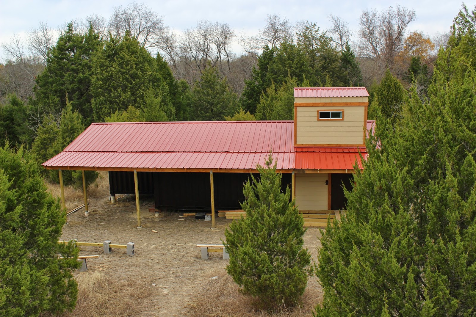 Blue Star Observatory & Cabin: Building the Observatory