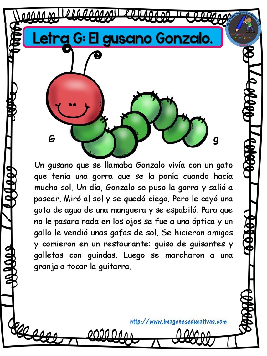 Cuento de las letras,F-G y H.
