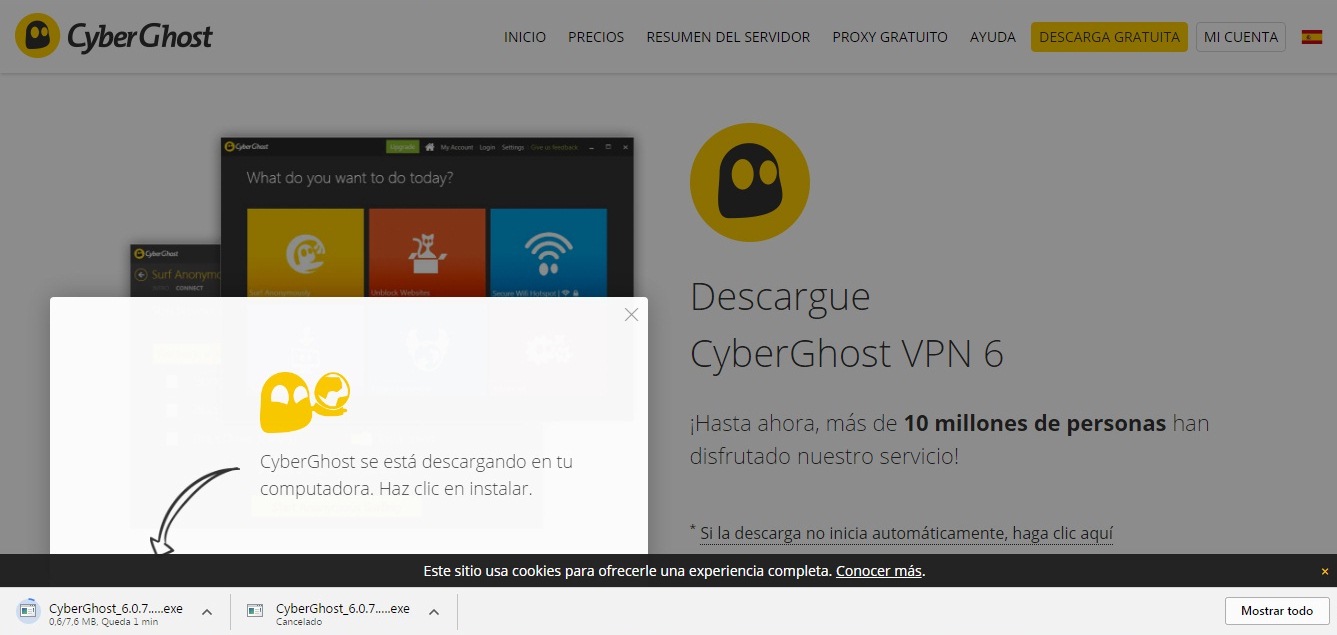 CyberGhost Navega de forma segura y anónima, Tutorial de Instalación ...
