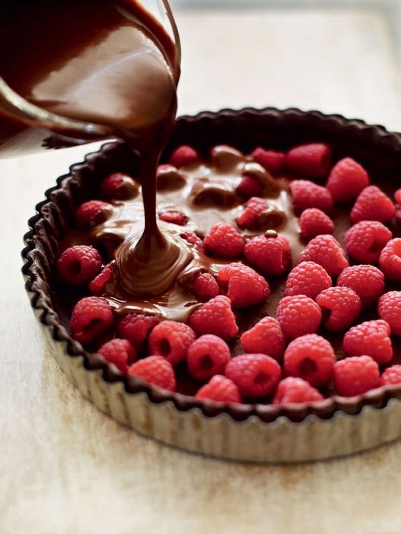 Chocolate Raspberry Pie - healthy dinner recipe