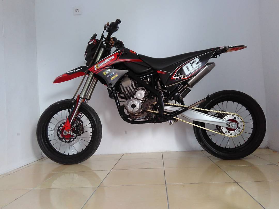 80 Foto Modifikasi Motor Trail Kawasaki KLX 150 Supermoto