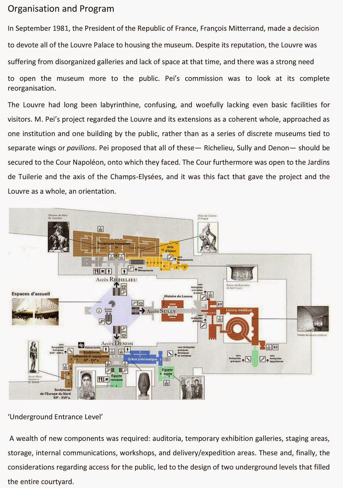 Case Studies on Museums: LOUVRE EXTENSION - I. M. Pei - 342,358