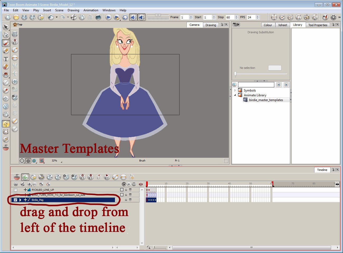 The making of Pickled: Toonboom Tip #6 - Creating Templates