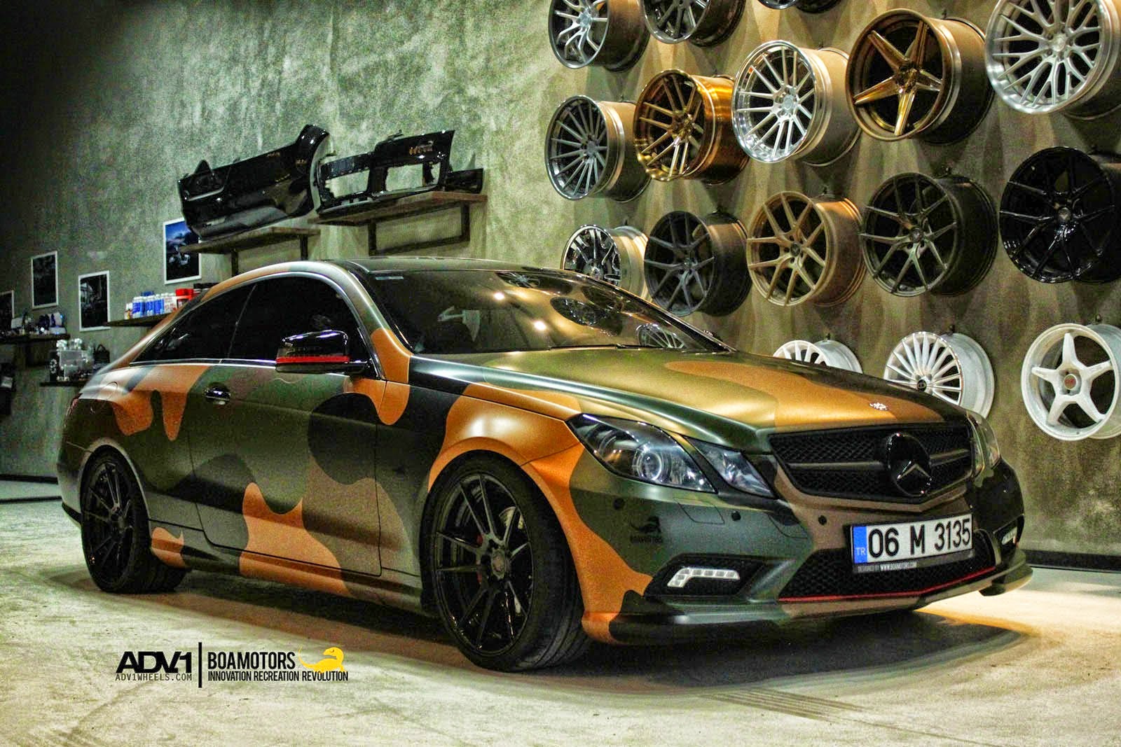Mercedes-Benz W207 E-Class Coupe on ADV5.2MV2 Wheels | BENZTUNING
