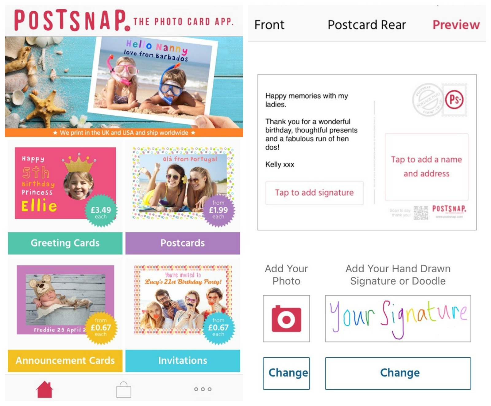 Snap then send - a snappy review of the Postsnap app | To Become Mum