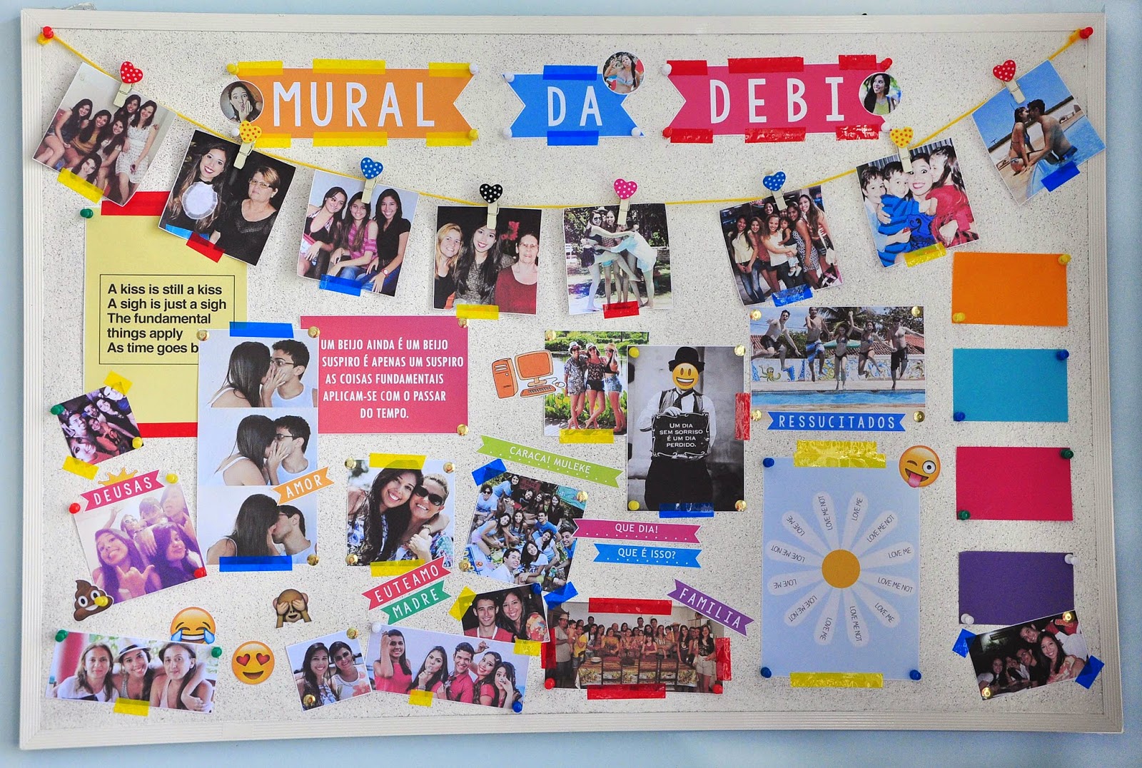 Como fazer um mural de fotos e recados? - Socorro! Eu Cresci.