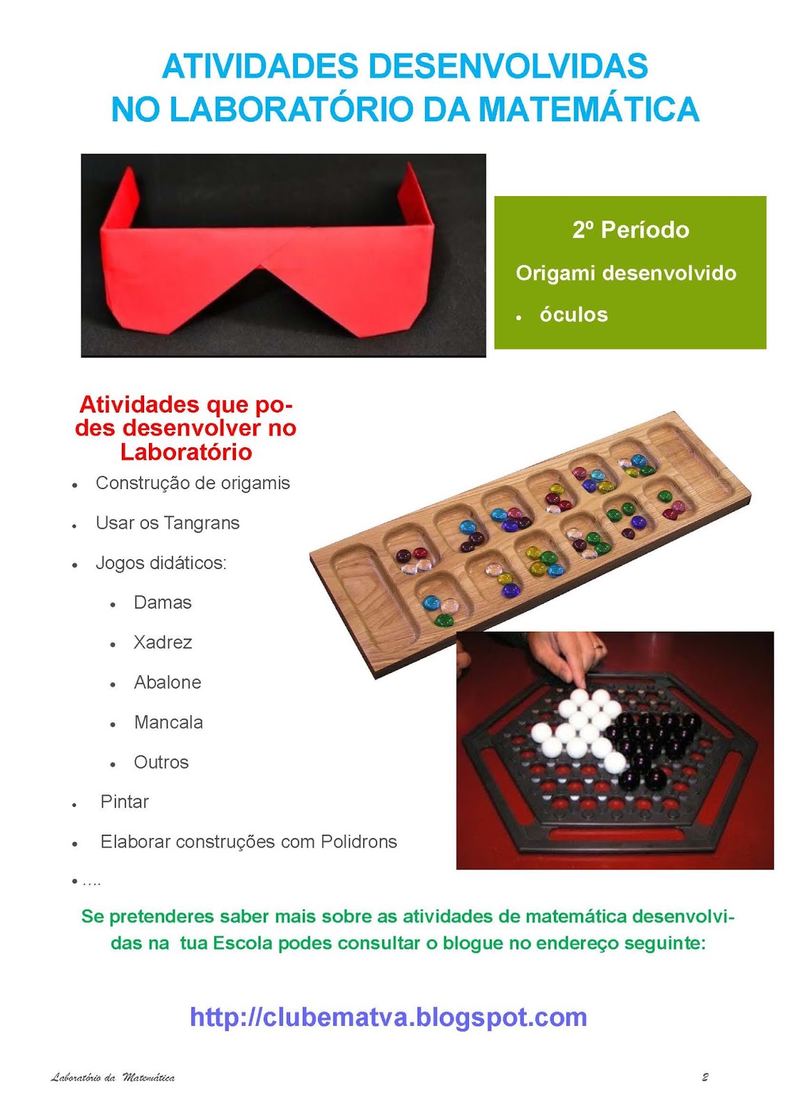 Matemática Escola Básica De Vale Da Amoreira Laboratório Da