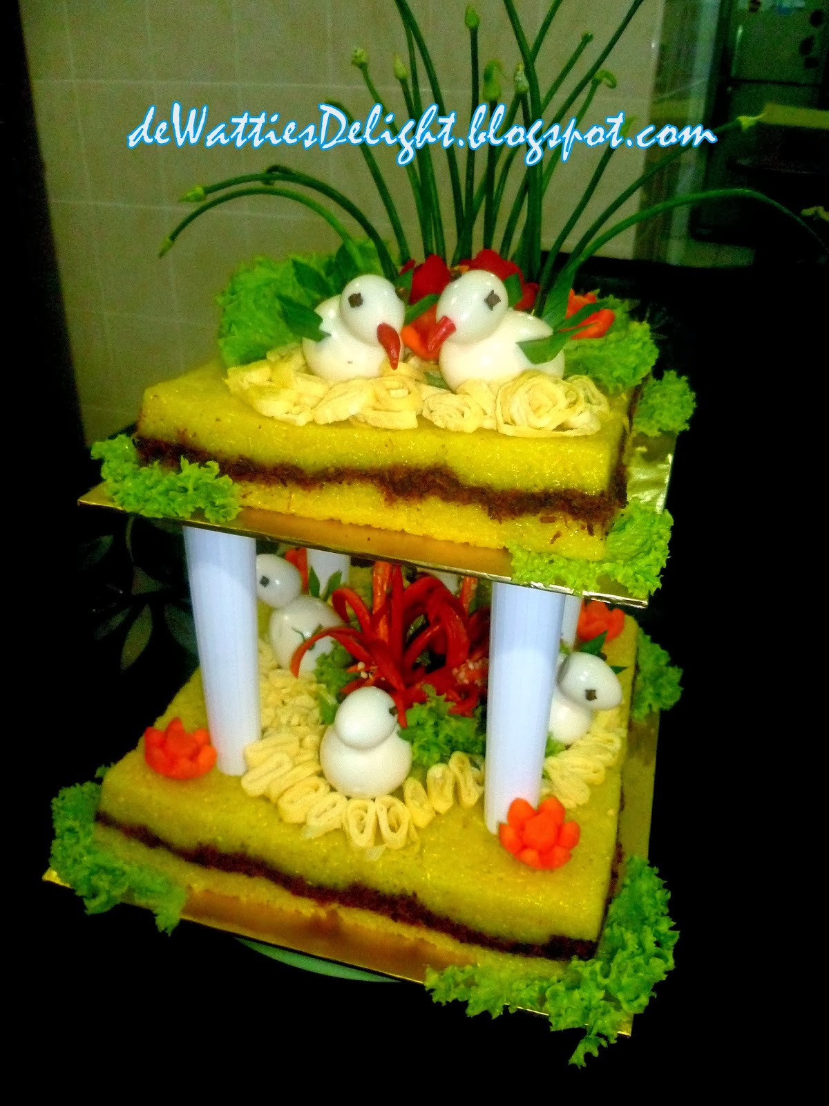 Wattie's HomeMade: Pulut Kuning Berhias, DoorGift Mini Pulut Kuning ...