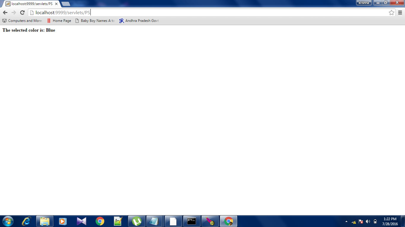 SWAPNA MEDIKONDA: Handling Http Request & Responses in Servlets