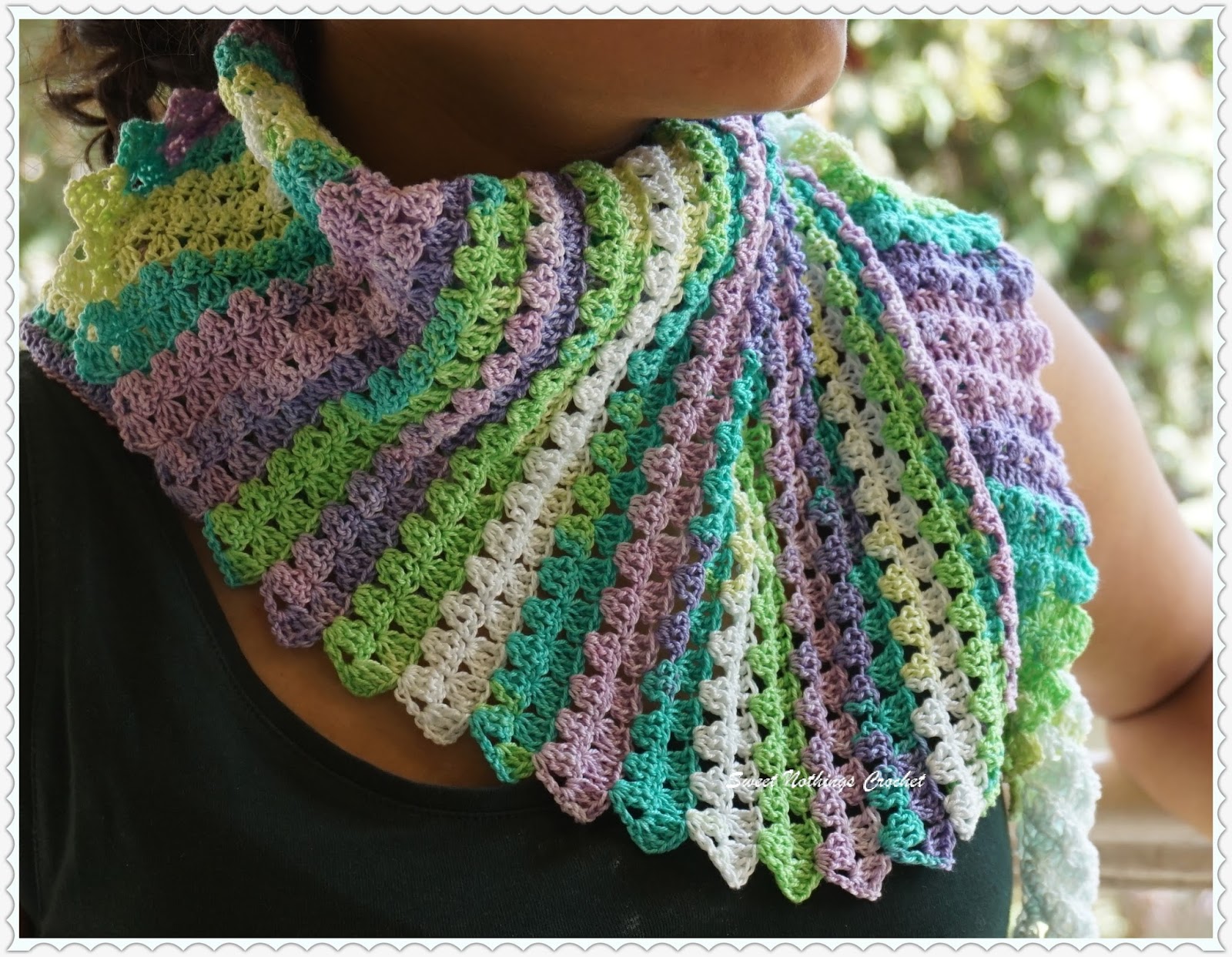 Sweet Nothings Crochet: KATIA BEAUTIFUL SPRING SCARF