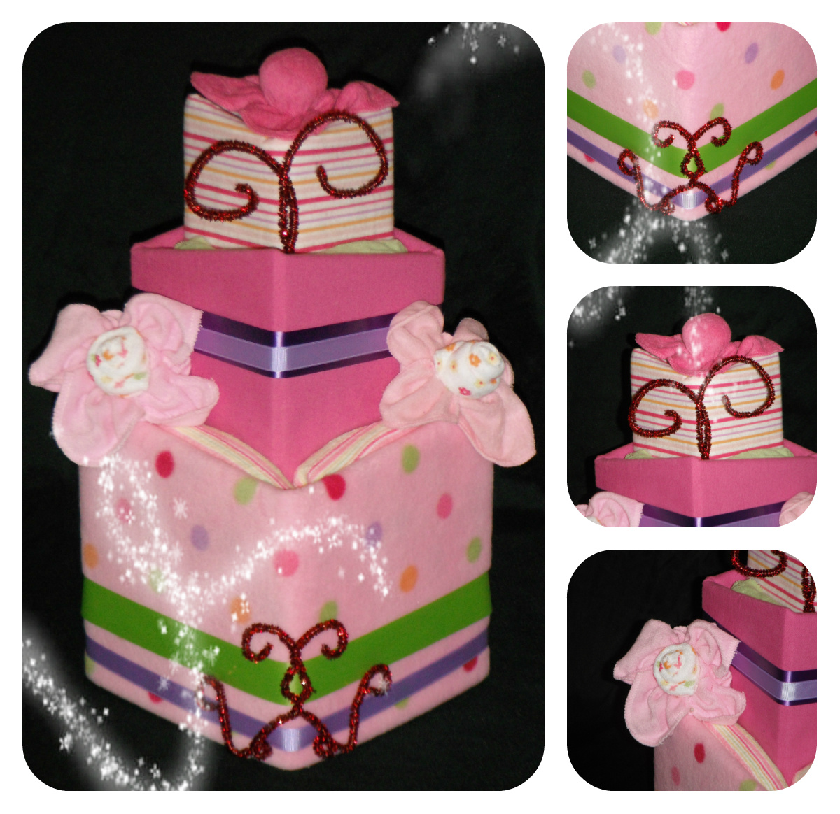 ID-KADO: Gâteaux Forme de M et Rond à Étages