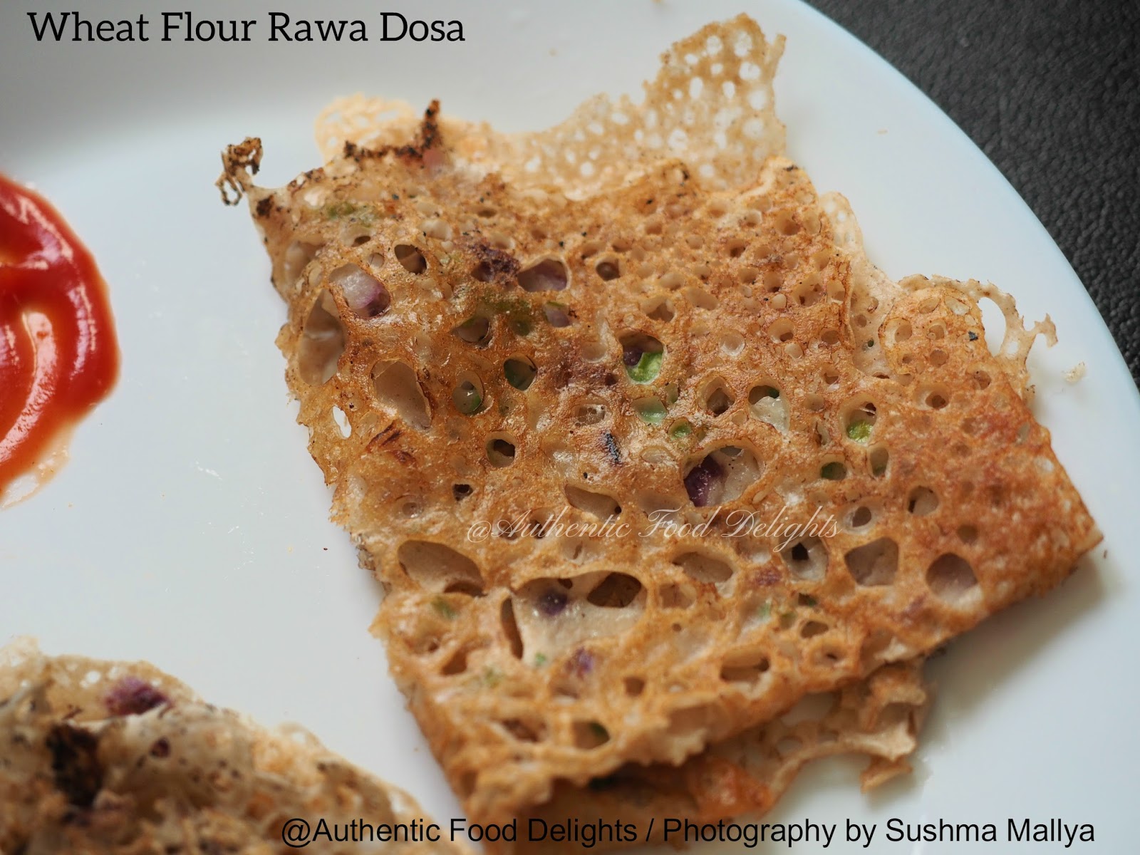Authentic Food Delights: Wheat flour Rawa Dosa