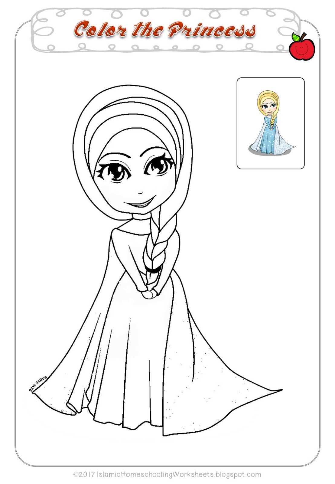 FREE Disney Princess Preschool Pack - Islamic Version ~ Islamic ...