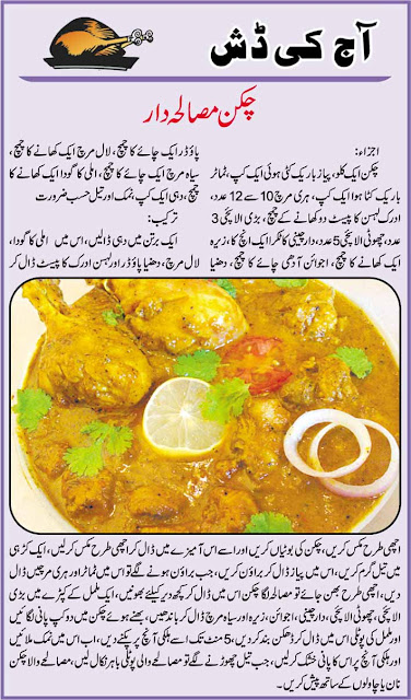 recipes: Chicken Masala Dar Recipe in Urdu