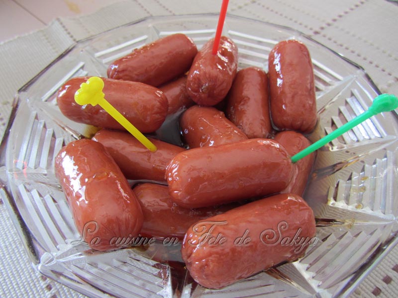 La cuisine en fête de Sakya: Saucisses Cocktails avec sauce sucrée à l ...